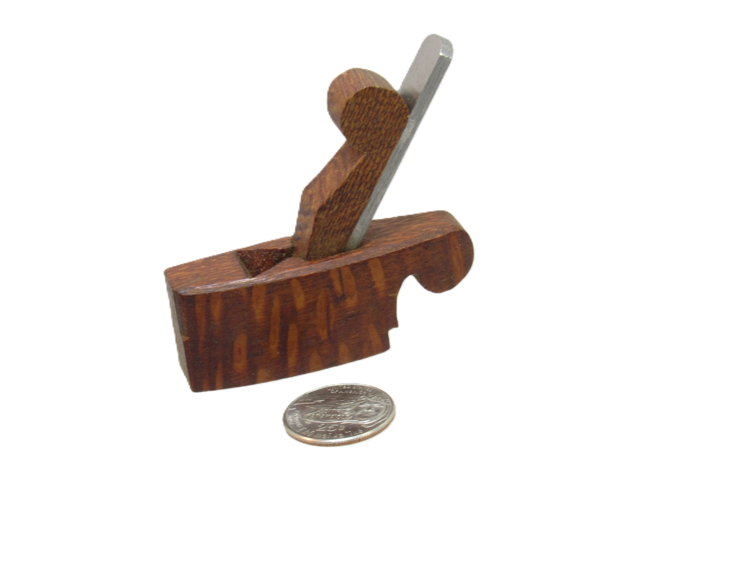 Superb Miniature Instrument Makers Tail Handled / Carriage Makers Plane ...