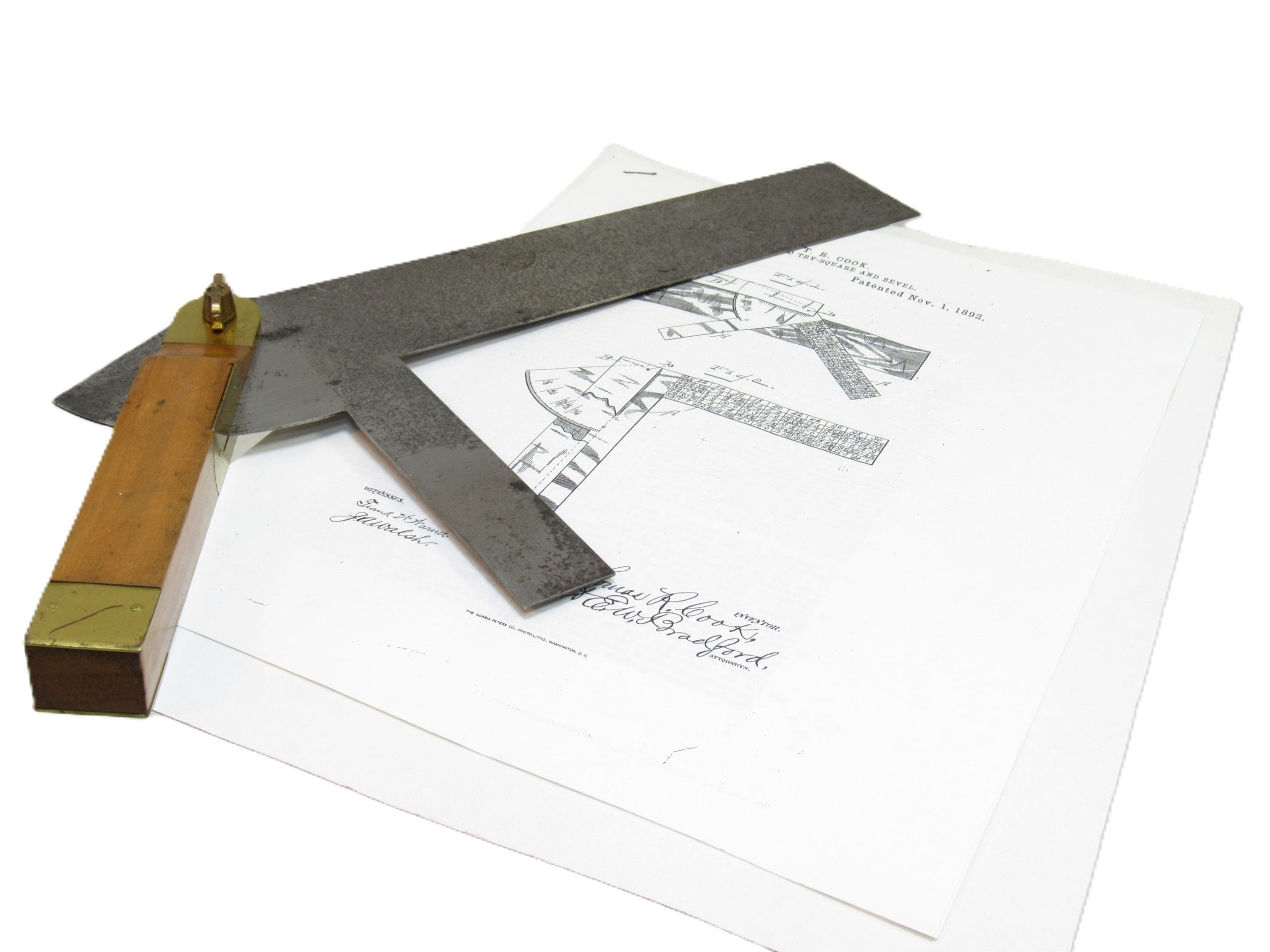 Superb Hard To Find Topps Patent Nov 1 1892 Framing Tool / Square ...