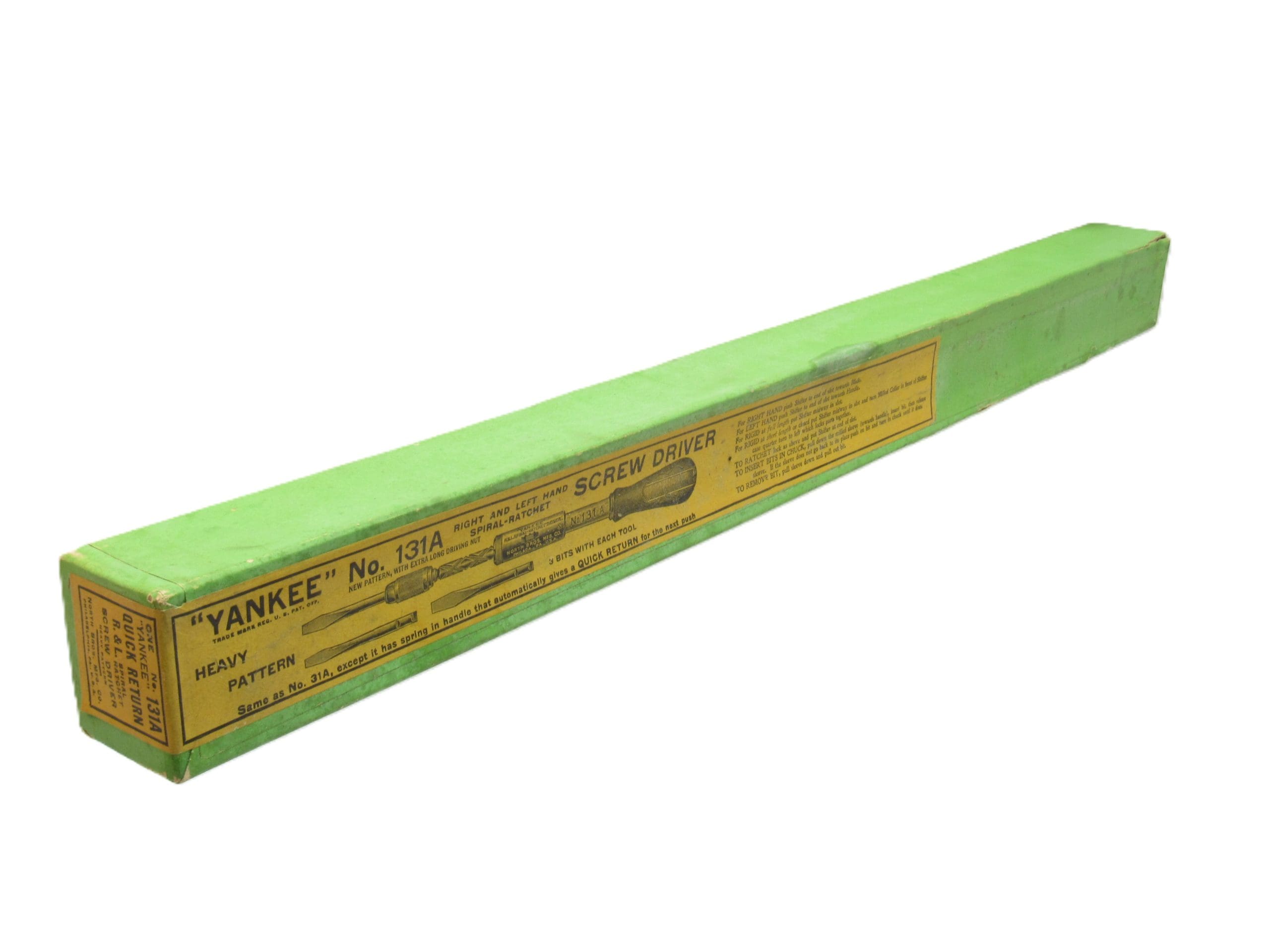 Extra Fine Unused In Original Box Yankee # 131A Spiral Ratchet ...