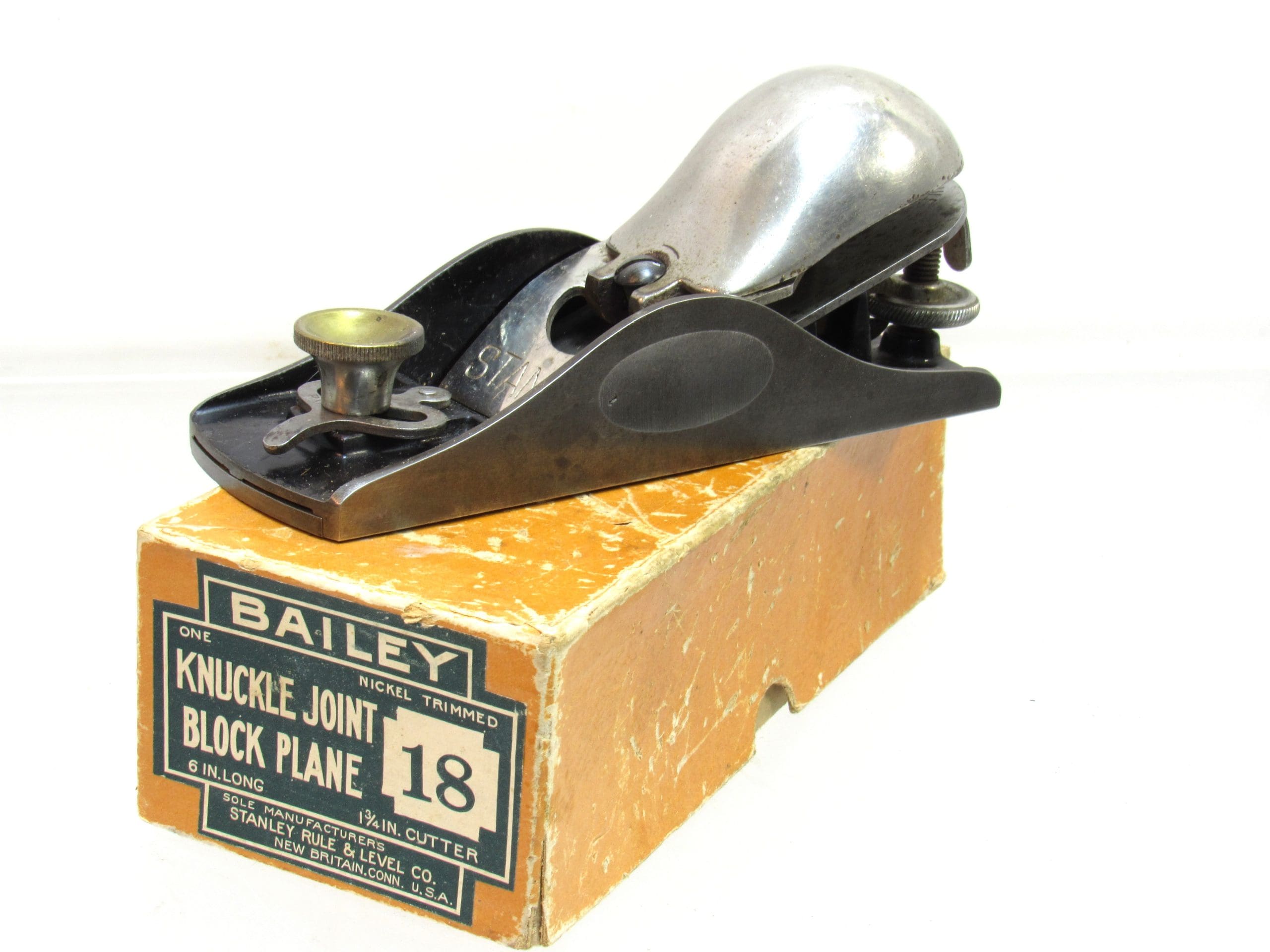 Super Nice In Original Box Stanley No 18 Block Plane - Michael ...