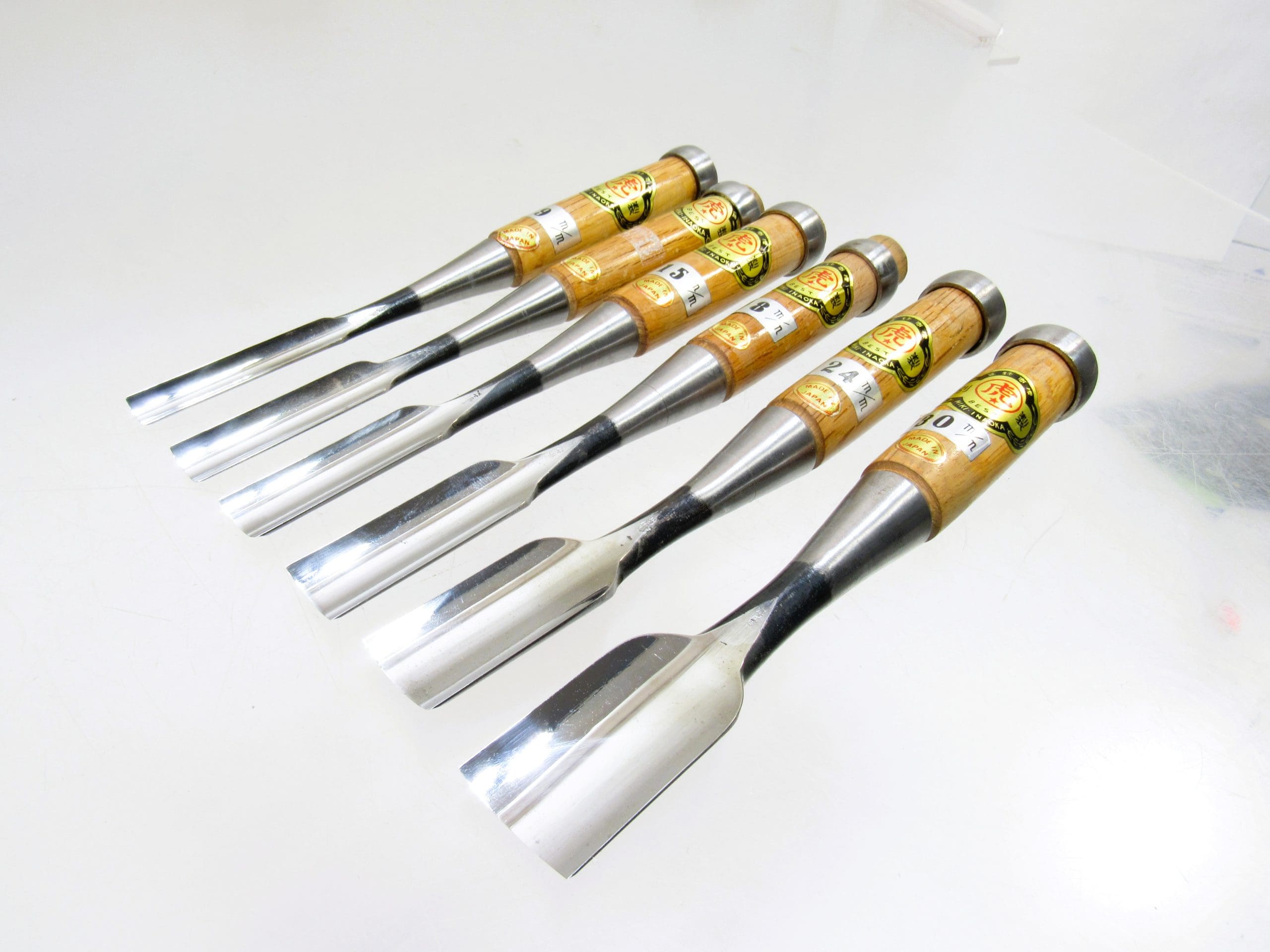 Extra Fine Set Of 6 High Quality Japanese Gouge Chisels Miki Inaoka ...
