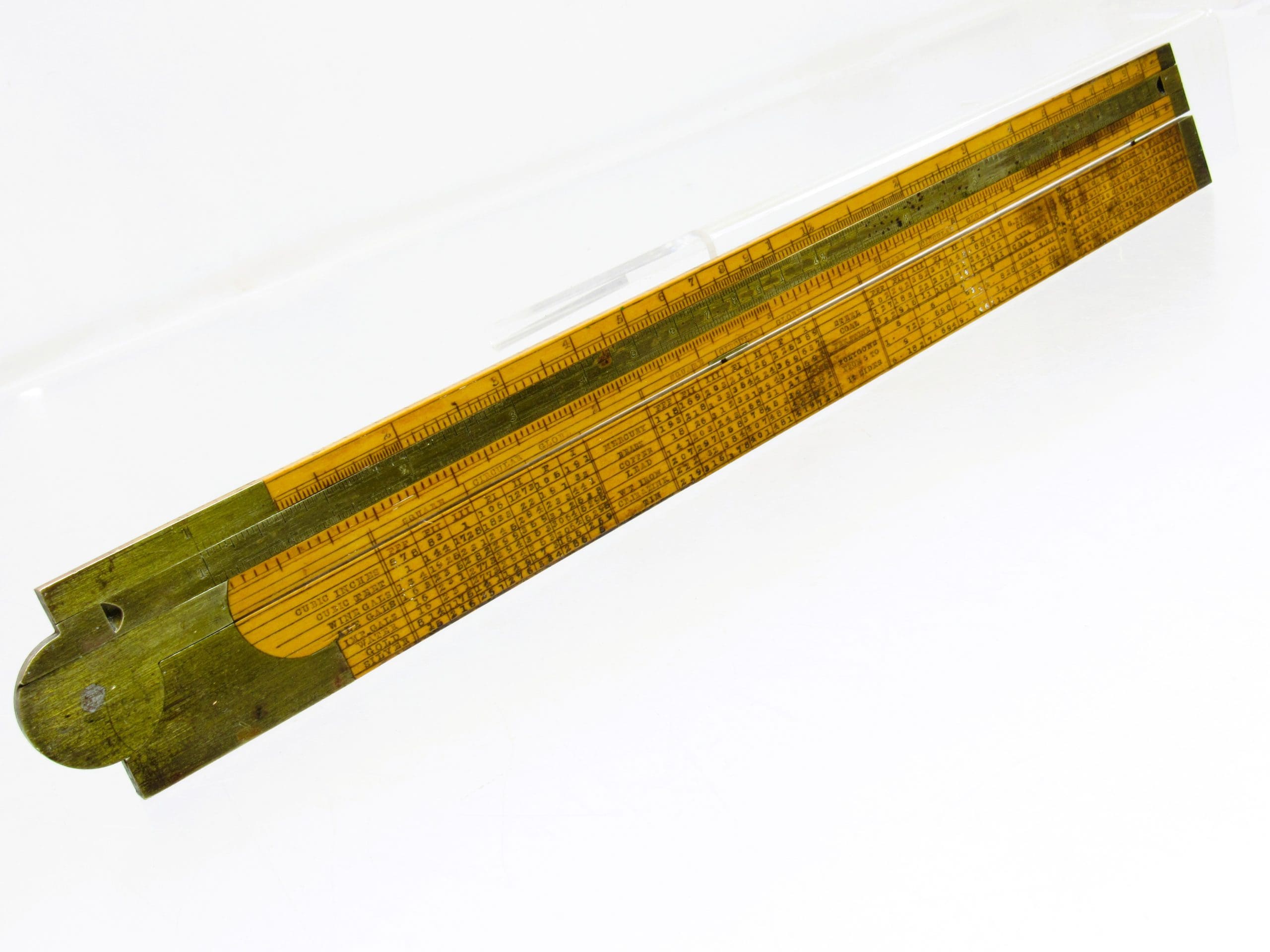 Very Nice Standard Rule Co Unionville CT No 15 Carpenters Sliding Rule ...