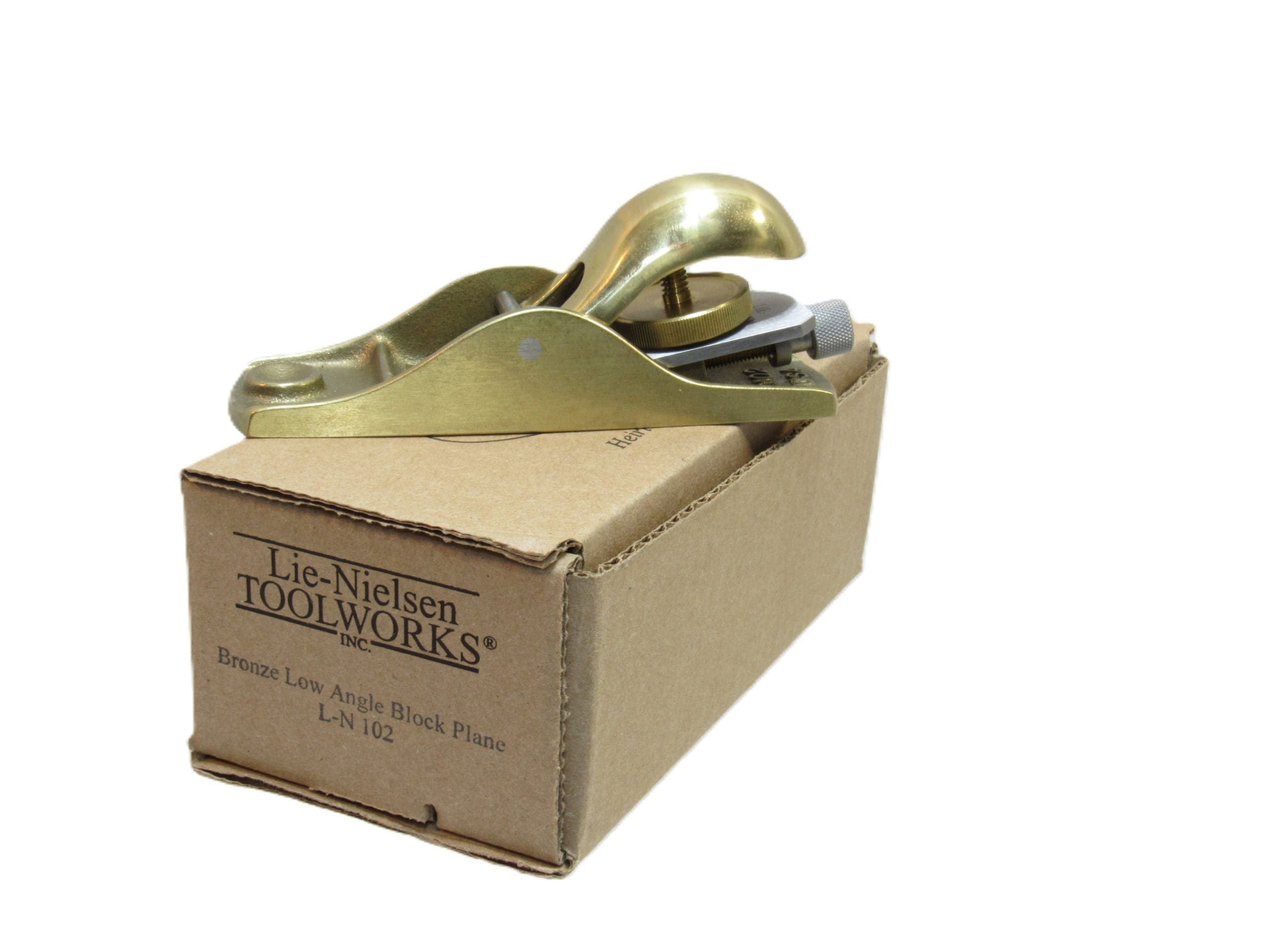 New Unused Lie Nielsen # 102 Low Angle Bronze Block Plane In Original ...