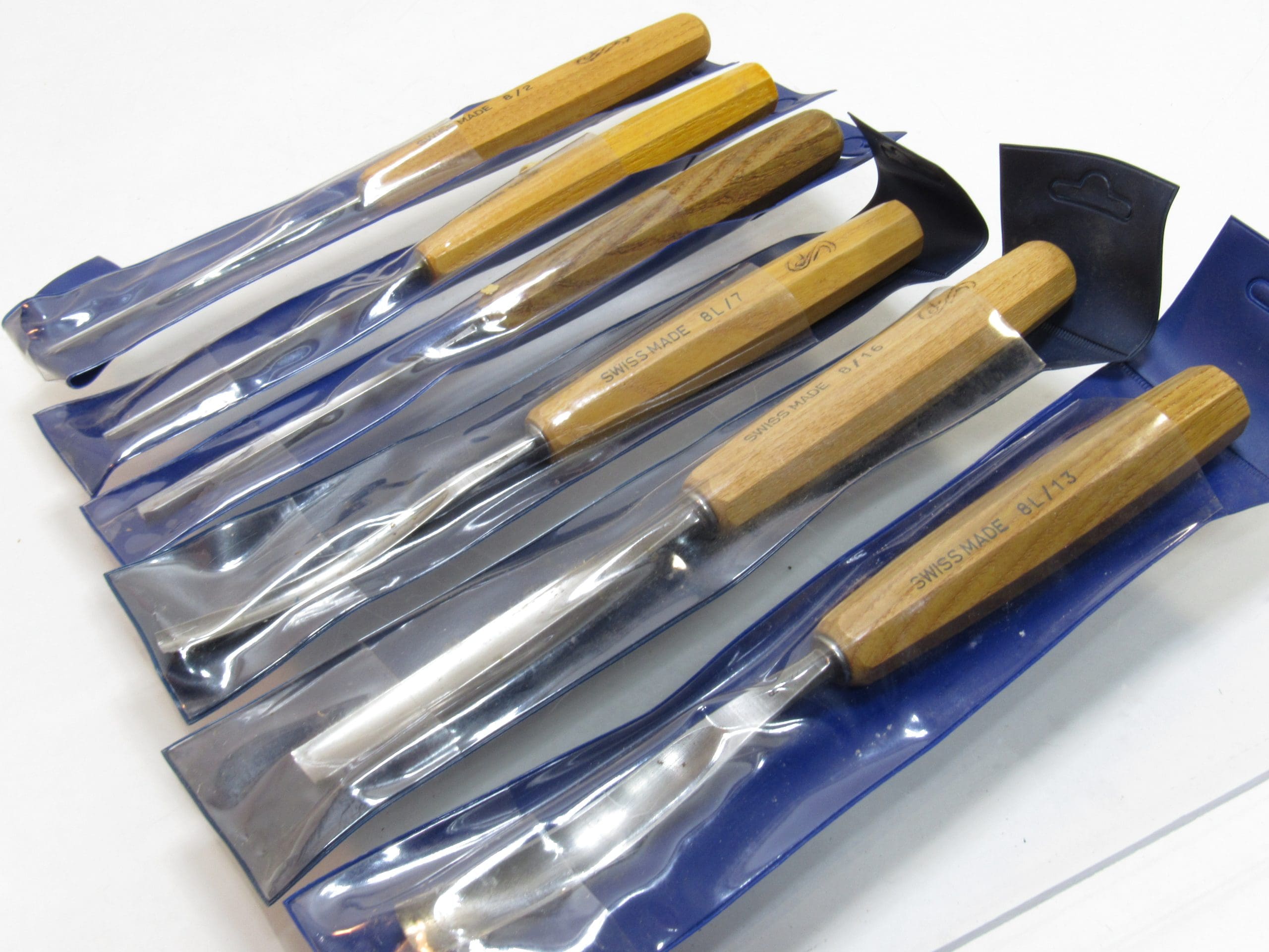Superb Set of 6 Pfeil Swiss Made Carving Chisels No 8 Sweep Gouge 8/16 ...